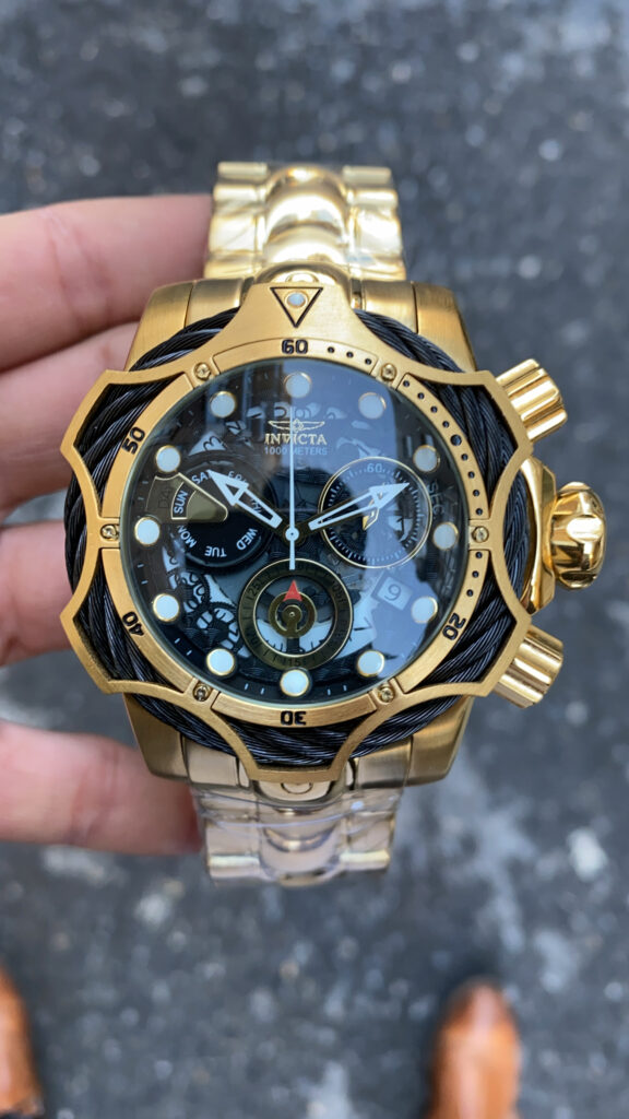 Invicta Venom Chronograph Gold Siyah Kadran