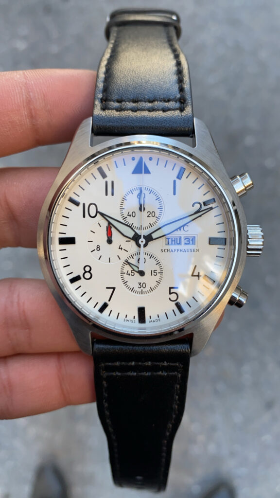 Iwc Pilot's Spitfire Chronograph Silver Beyaz Kadran