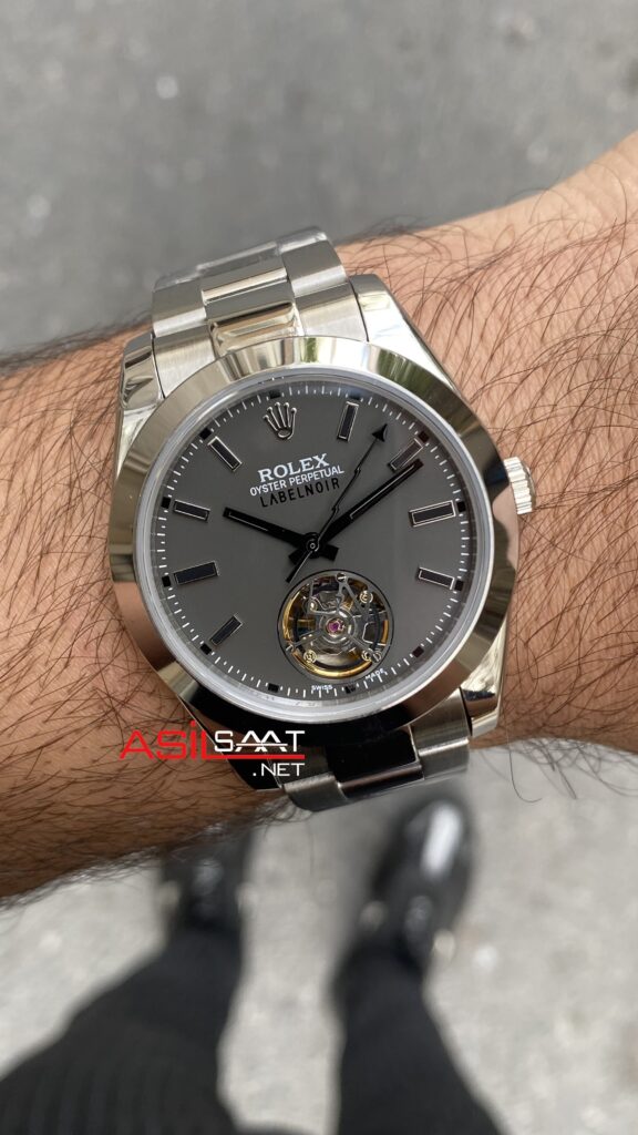 Rolex Label Noir Tourbillon 40 mm Replika Saat