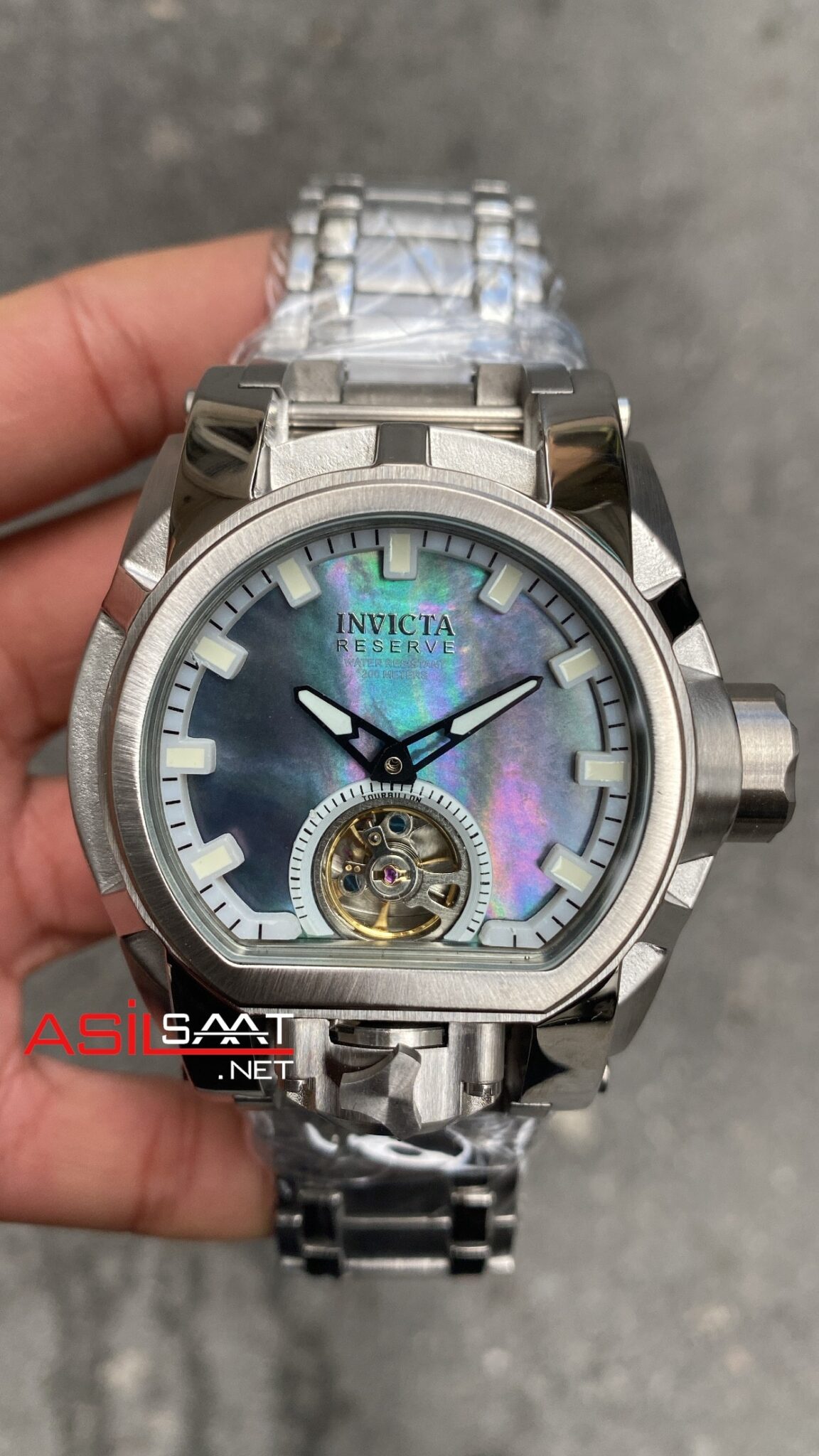 Invicta Reserve Bolt Zeus Magnum Tourbillon Rainbow 52 mm 28391 Silver ...