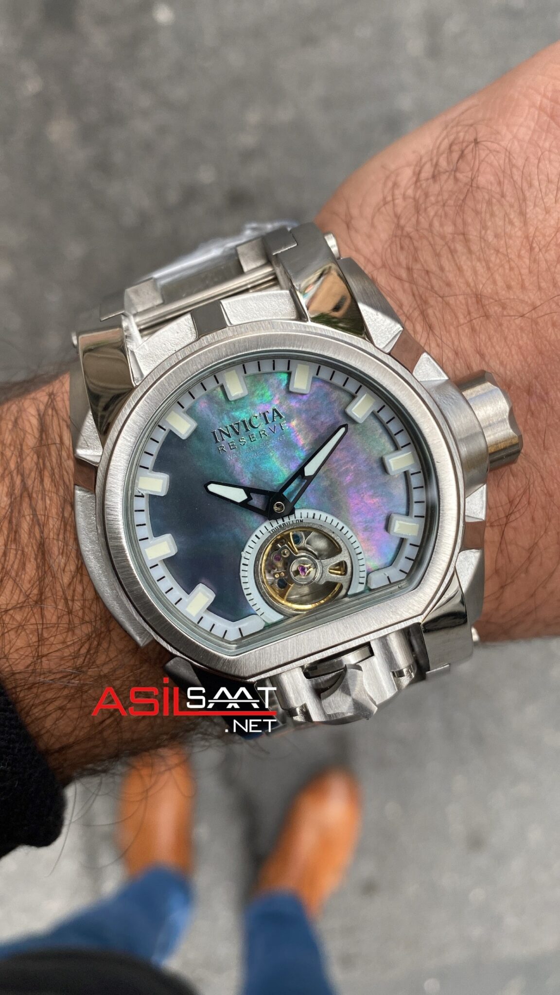 Invicta Reserve Bolt Zeus Magnum Tourbillon Rainbow 52 mm 28391 Silver ...