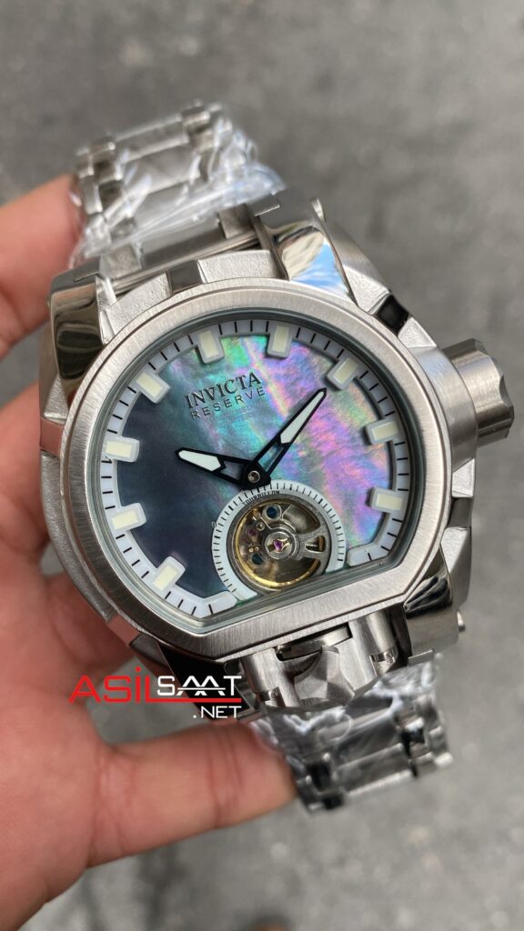 Invicta Reserve Bolt Zeus Magnum Tourbillon Rainbow 52 mm 28391 Silver ...