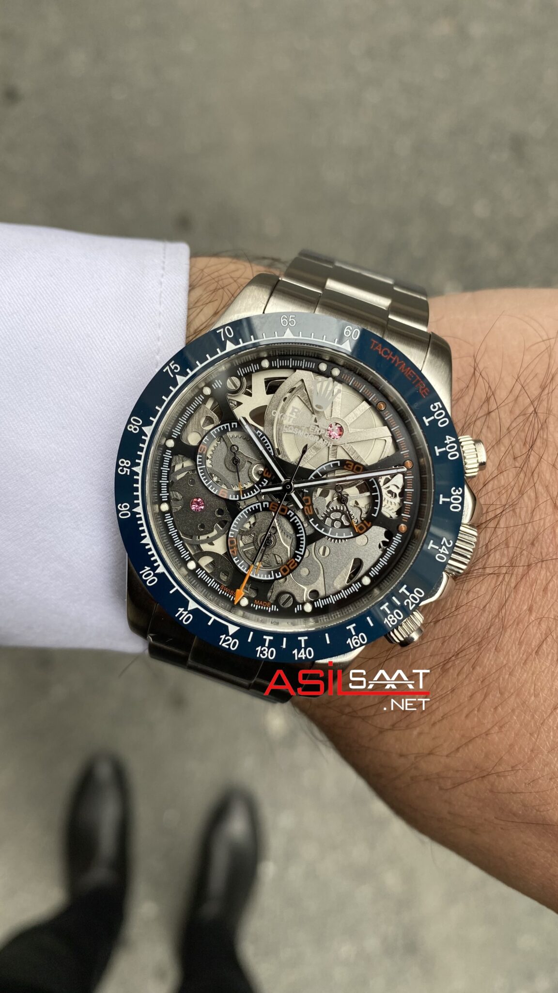 Rolex Replika Saat Daytona Juan Pablo Montoya Mavi 41 mm